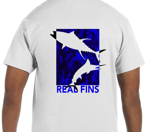 Real Fins Fishing Boat Marlin Mahi Dolphin Boating Beach T-Shirt Short ...