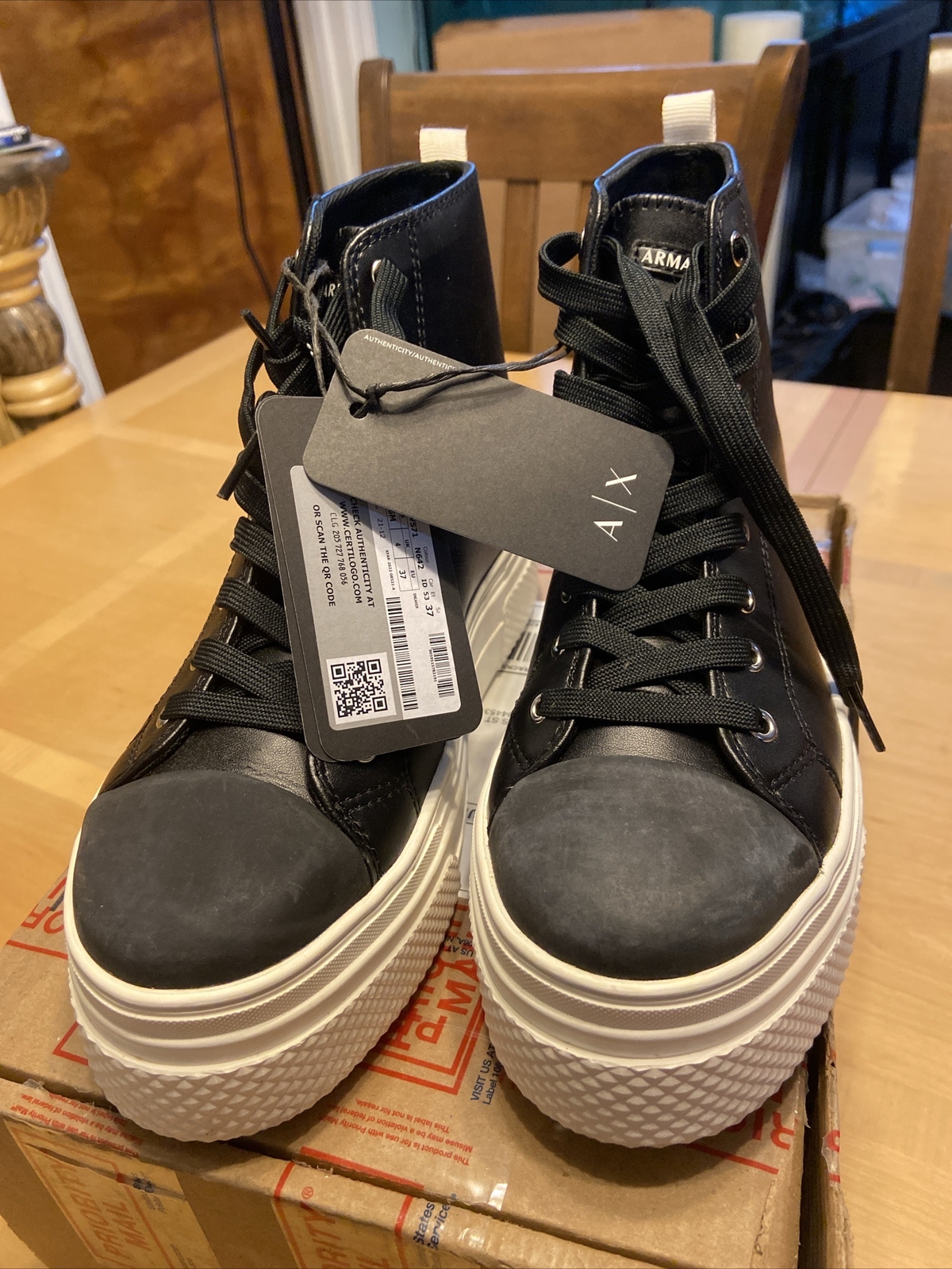 armani exchange AX Platform Shoes Sneakers 6m Womens … - Gem