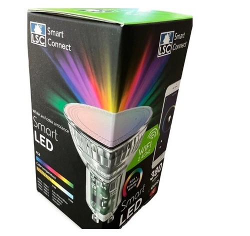 LSC Smart Connect Lampe LED Intelligente GU10 5 Watt 380 Lumen RGB Et ...