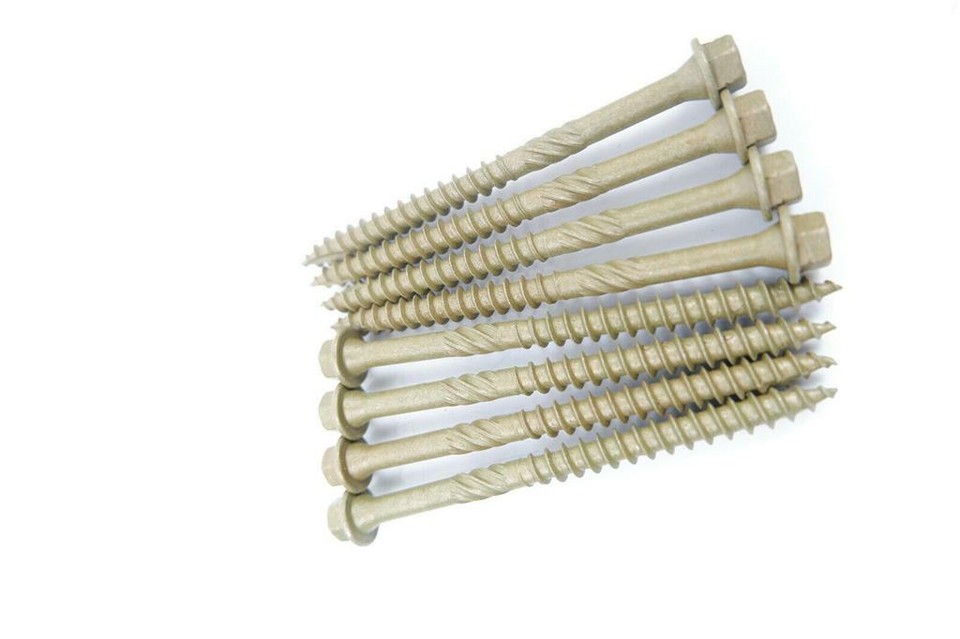 HEX HEAD LANDSCAPE SCREWS SLEEPER DECKING FIXING TIMBERFIX TIMBERLOK IN ...
