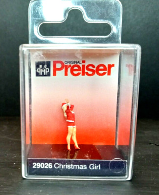 Preiser Christmas Girl Figure 29026 HO Scale - New in Box | eBay