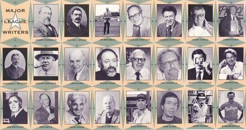 1990 Little Sun Major League Writers COMPLETE 24 Card Set RED SMITH Jim ...