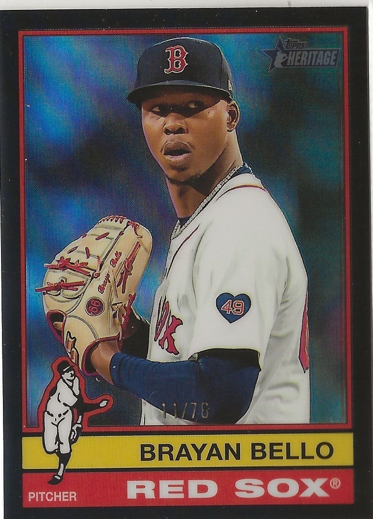 2025 Topps Heritage - Brayan Bello #384 Chrome Black Border /76 for ...