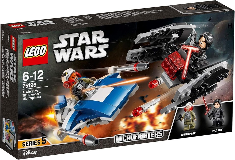 LEGO Star Wars A-Wing ™ vs.TIE Silencer ™ Microfighter 75196 | eBay