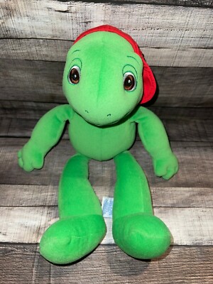 FRANKLIN PLUSH STUFFED ANIMAL TOY TURTLE RED CAP 14" TALL EDEN GREEN ...