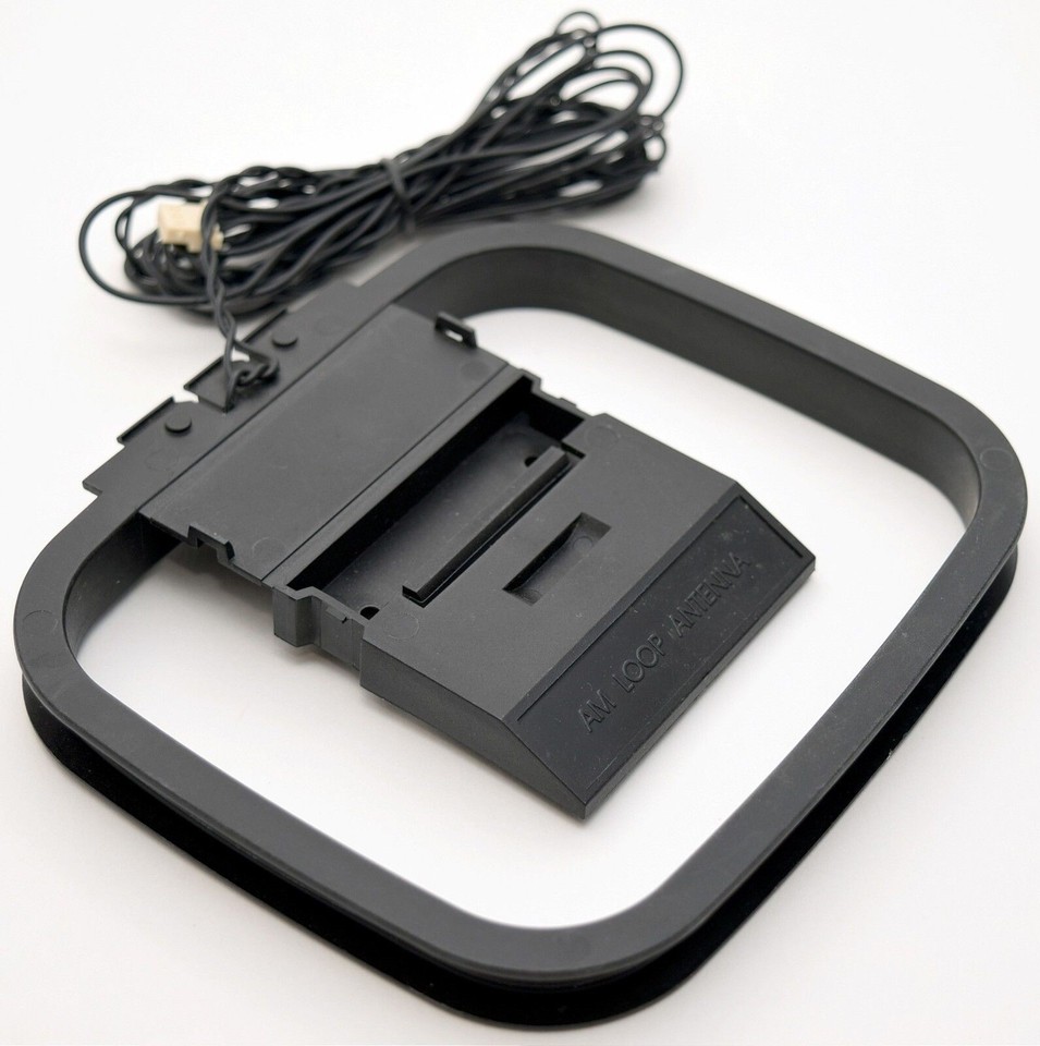 NEW HiFi AM/FM Loop 3-Pin Mini Connector Antenna Sony Sharp Receivers ...