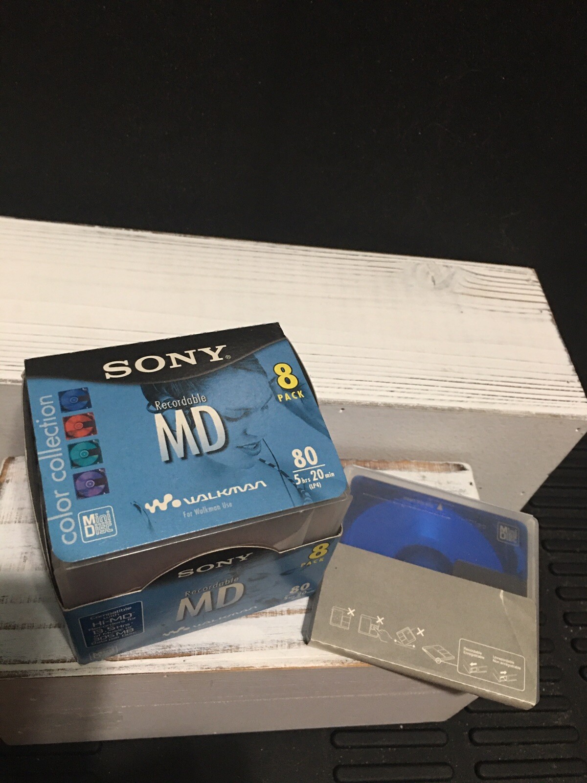 🔥NEW Sony Recordable MD MiniDisc 8-Pack + 1 Extra = 9 total Color ...