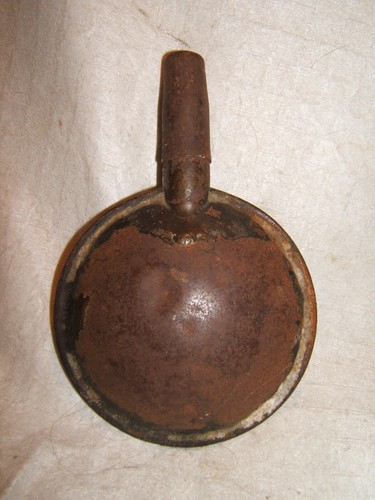 rev revolutionary war of 1812 era tin powder shot flask antique vtg old ...