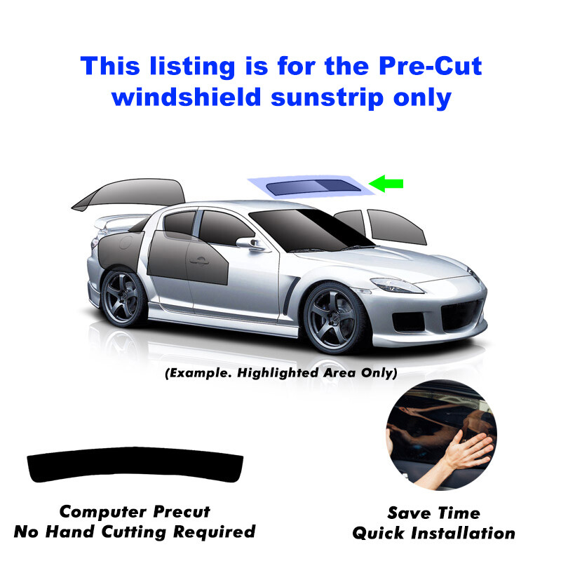 Precut Sunstrip Window Tint fits Pontiac Firebird 93-02 (Pick Any Shade ...