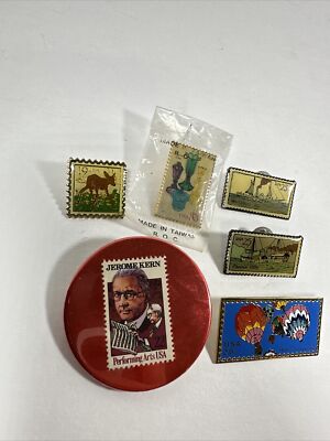U.S. Post Office Souvenir Stamp Pins Lot | eBay