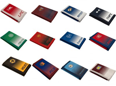Football Club Various Teams FadeDesign Wallet Credit Card Coins Pouch ...