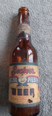 Becker's American Pilsener 12oz empty Beer Bottle IRTP Labels Ogden ...
