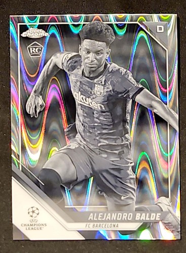 Alejandro Balde RC Rookie Black Raywave Refractor 2022 Topps Chrome ...