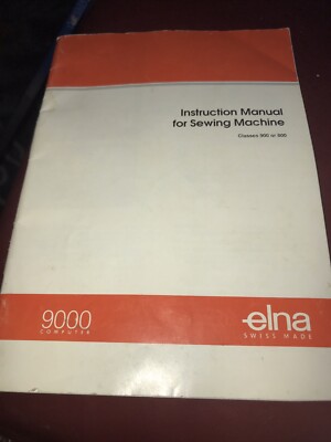 Elna 900 800 DIVA Sewing machine instruction manual | eBay
