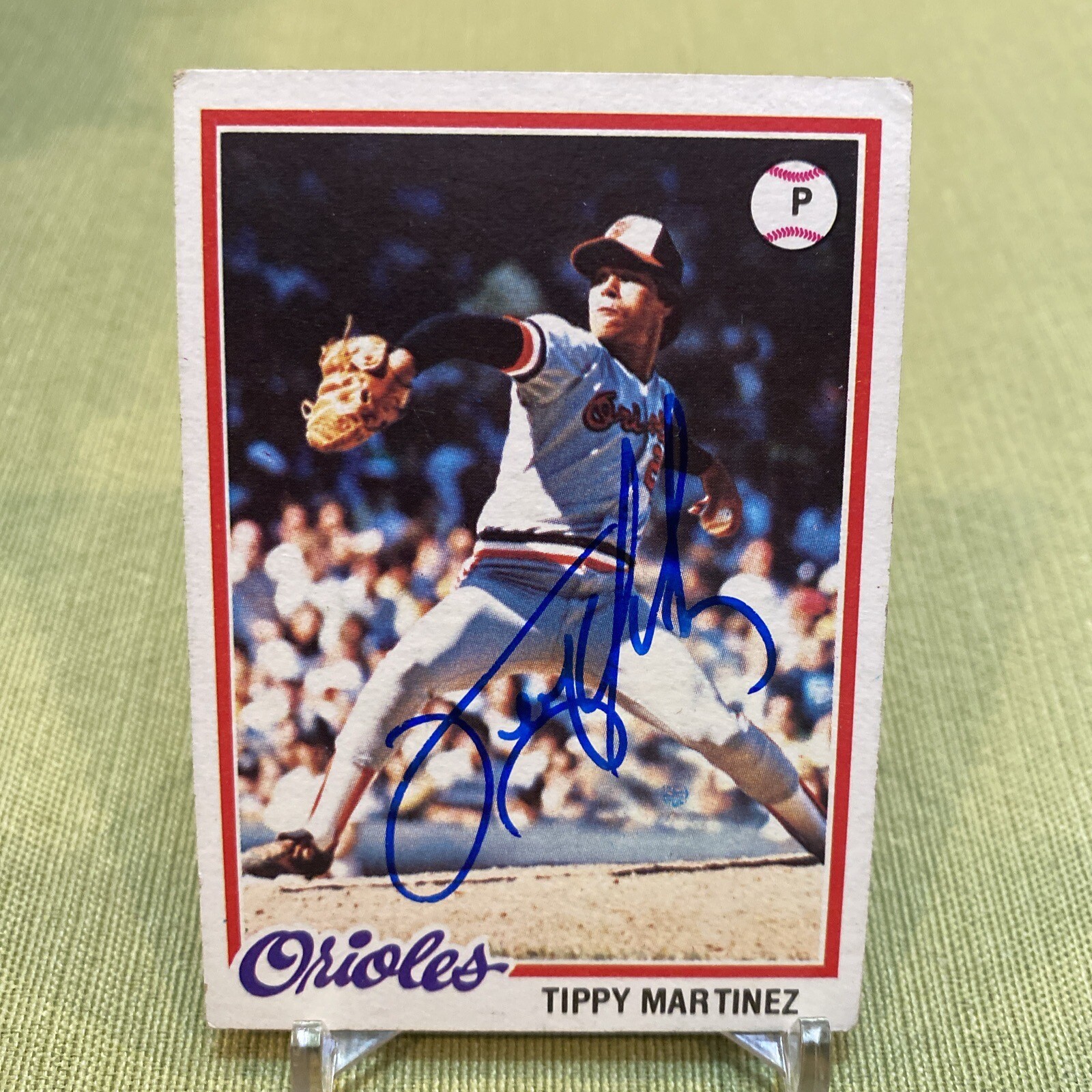 1978 Topps #393 Tippy Martinez AUTOGRAPHED Signed Baltimore Orioles Auto Card | eBay