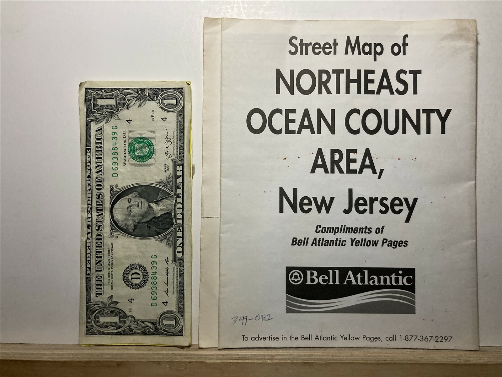 2000 Bell Atlantic Telephone Street Map of Northeast Ocean County NJ ...
