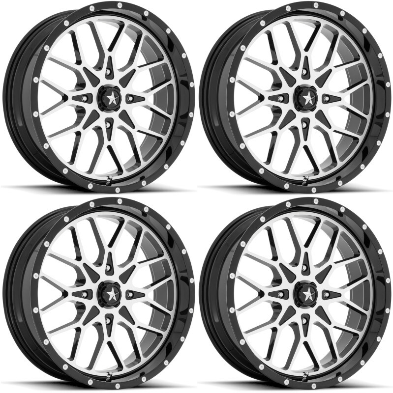 4 ATV/UTV Wheels Set 20in MSA M45 Portal Machined 4/156 0mm 550 | eBay