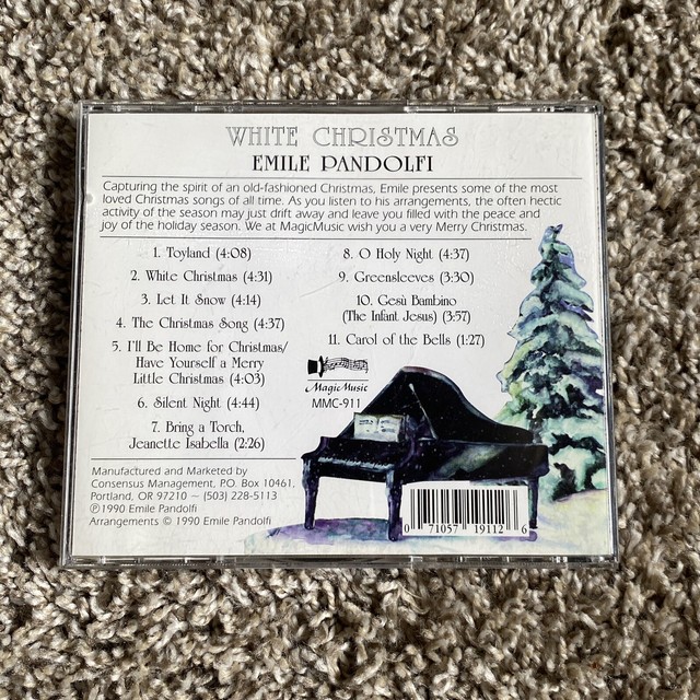 White Christmas Piano Solo Audio CD Emile Pandolfi for sale online | eBay