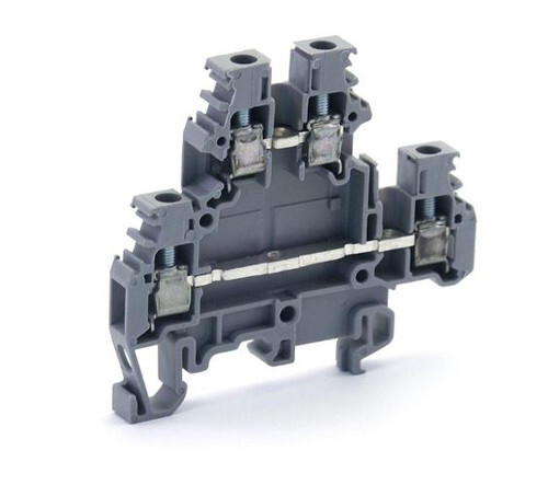 011527122 Terminal Block Connector 4 Position Feed Through Gray 12-22 ...
