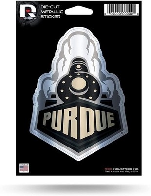 Purdue University Boilermakers 5 Inch Sticker Decal Metallic Shimmer ...
