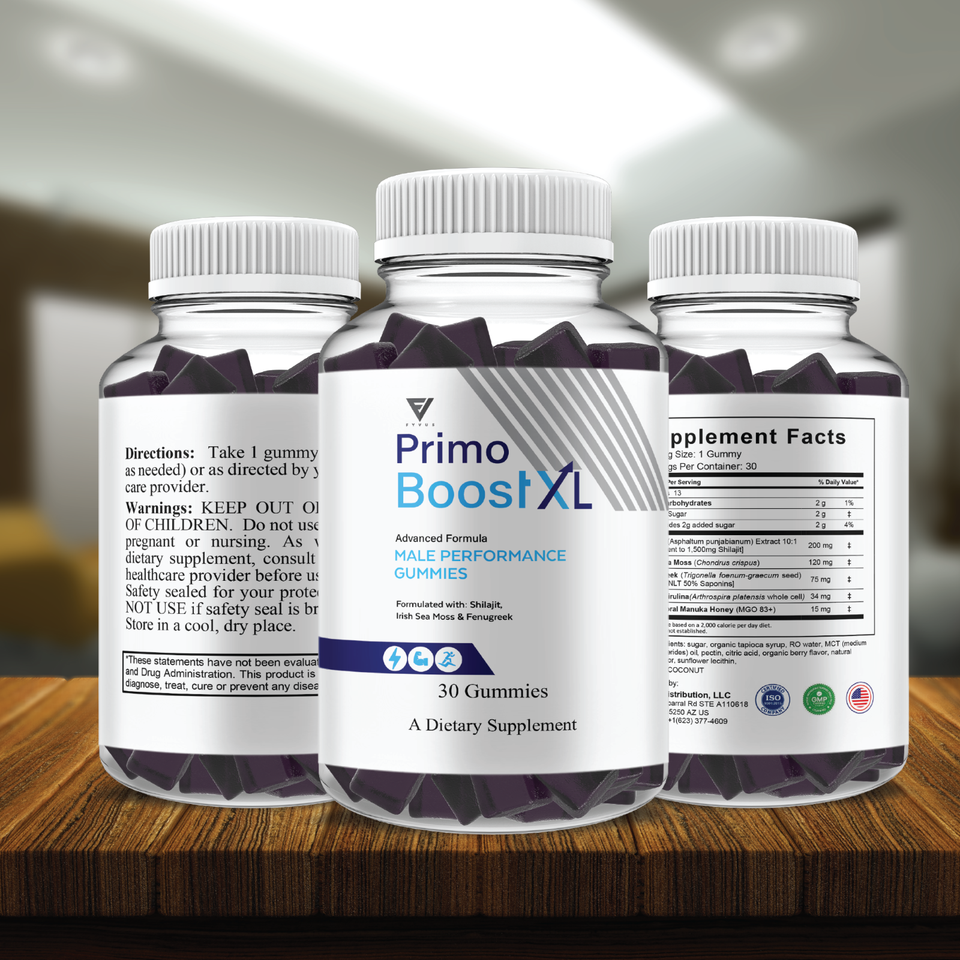 Primo Boost XL Gummies, PrimoBoostXL Maximum Performance (30 Gummeis ...
