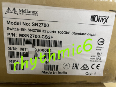1pc New Mellanox MSN2700-CS2F SN2700 32-Port Onyx 100GbE Ethernet ...