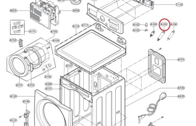 1x LG Washing machine part Washer Transit Bolt FAA31690714 for ...