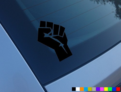 BLACK LIVES MATTER CAR STICKERS DECALS BUMPER VINYL LAPTOP FIST BLM VAN ...