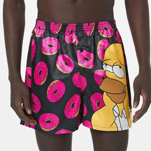 Homer Simpson—The Simpsons—Vintage—Satin—Silk—Boxer—Shorts—Silky—Boxers ...