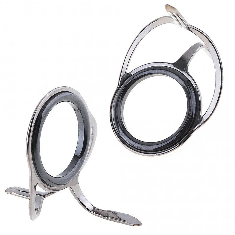 8 Pcs Fishing Rod Guide Oval Fishing Rod Eyes Guides Line Rings Pole ...