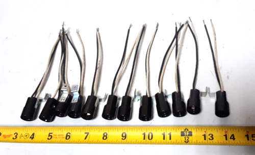 Lot of 12 Vintage Corded Small Light Sockets Lamp Parts Steampunk | eBay