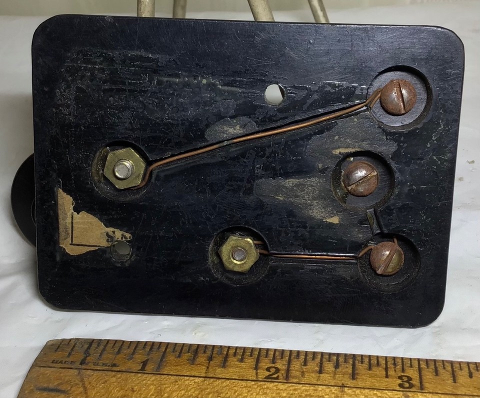 vintage E.I. CO. antique Military/railroad TELEGRAPH KEY SWITCH? old ...