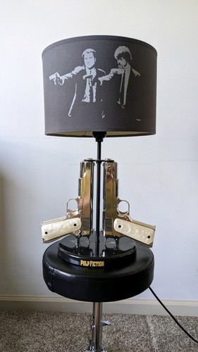 Pulp Fiction Lamp WITH BOX 2 Pistols Movie Memorabilia | eBay