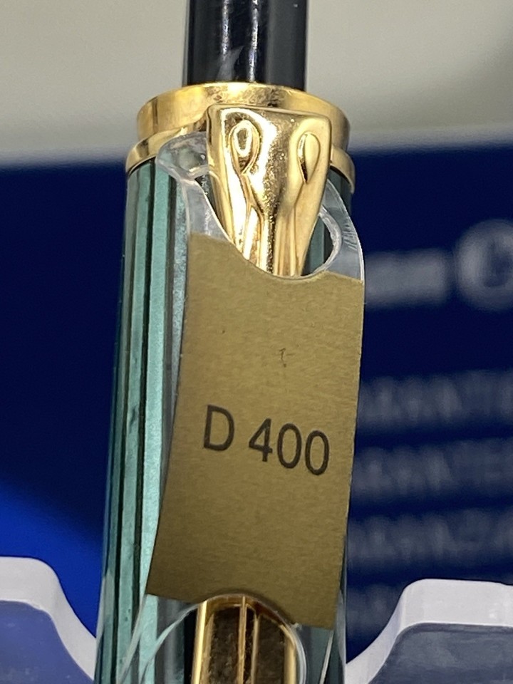 PELIKAN SOUVERAN M800 GREEN STRIPED FOUNTAIN PEN & D400 GERMAN PENCIL ...