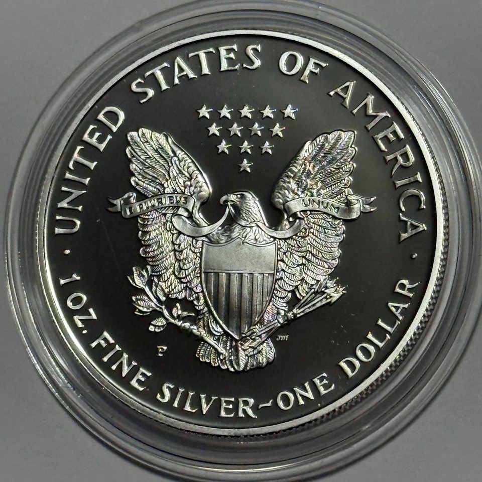 1997 ASE American Silver Eagle PROOF U.S. Coin 1 Troy Oz .999 Fine ...