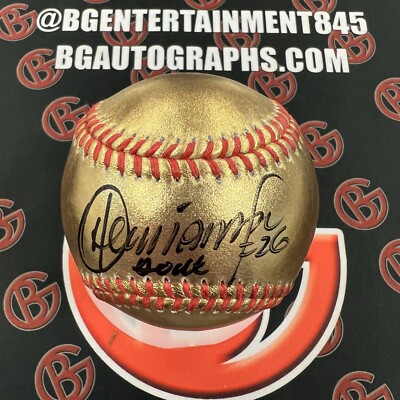 Orlando EL Duque Hernandez NY Yankees Signed Gold Baseball Autographed ...