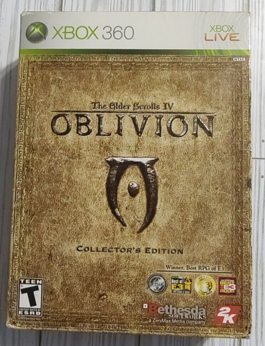 BOX ONLY Elder Scrolls IV Oblivion Collector's Edition Xbox 360 NO COIN ...
