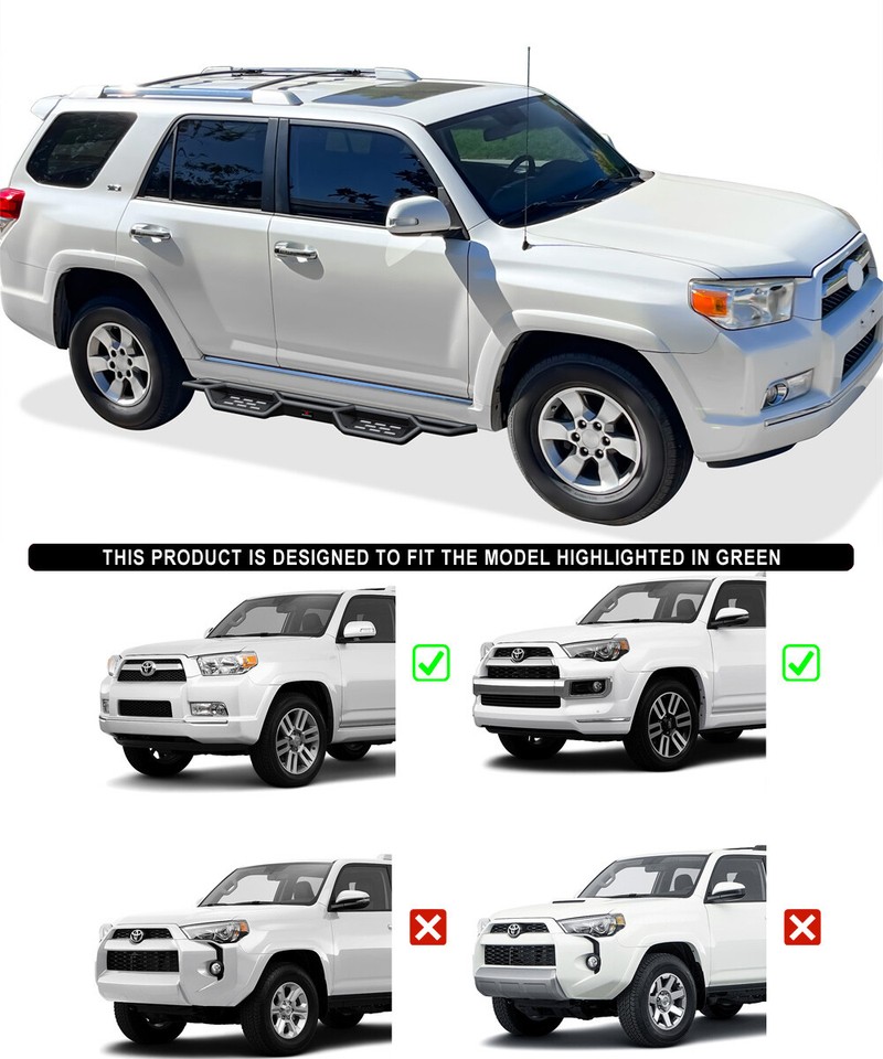 APS Black Drop Down Steps Fit 10-24 Toyota 4Runner Limited | eBay