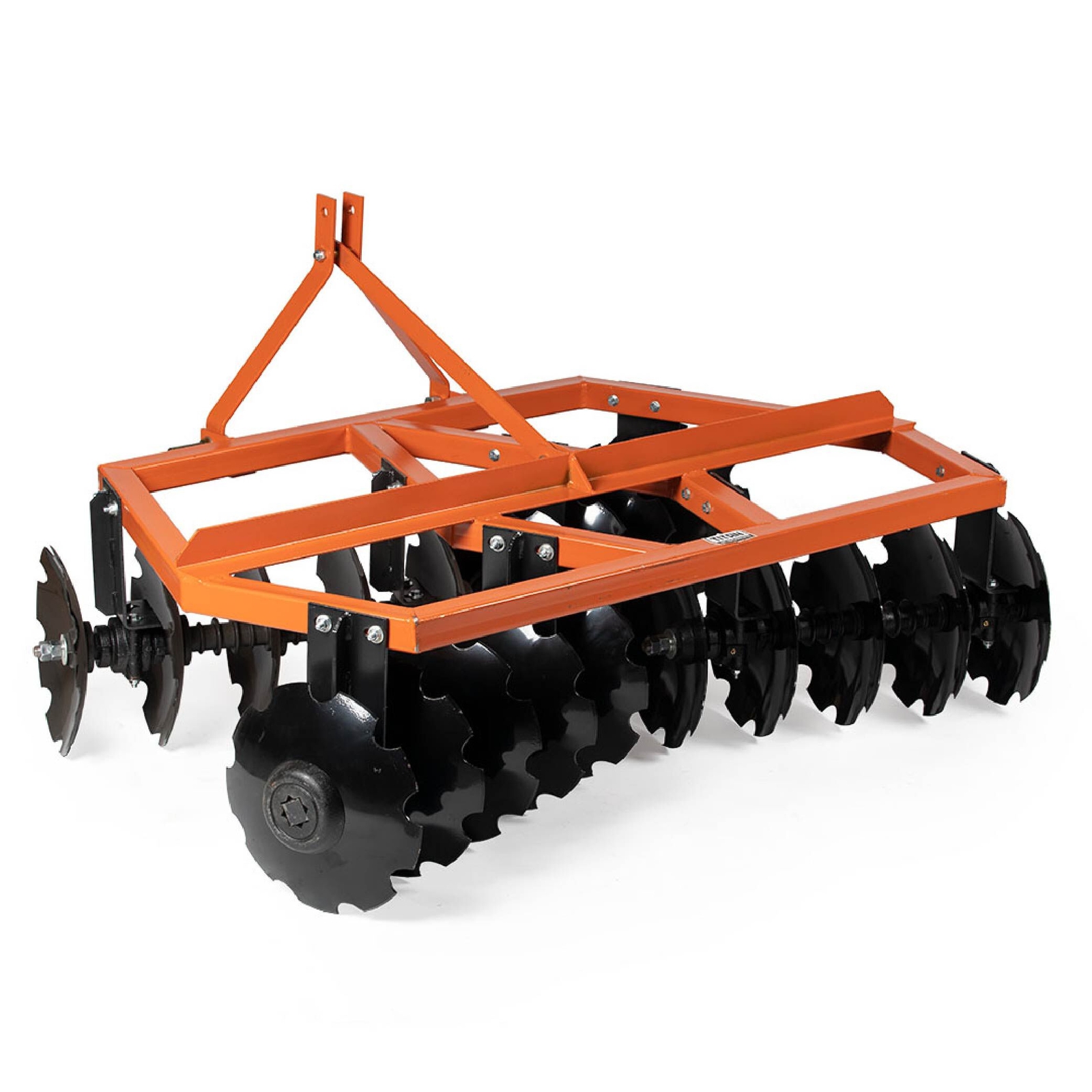Titan Attachments 3 Point 6ft Notched Disc Harrow Plow Attachment for ...
