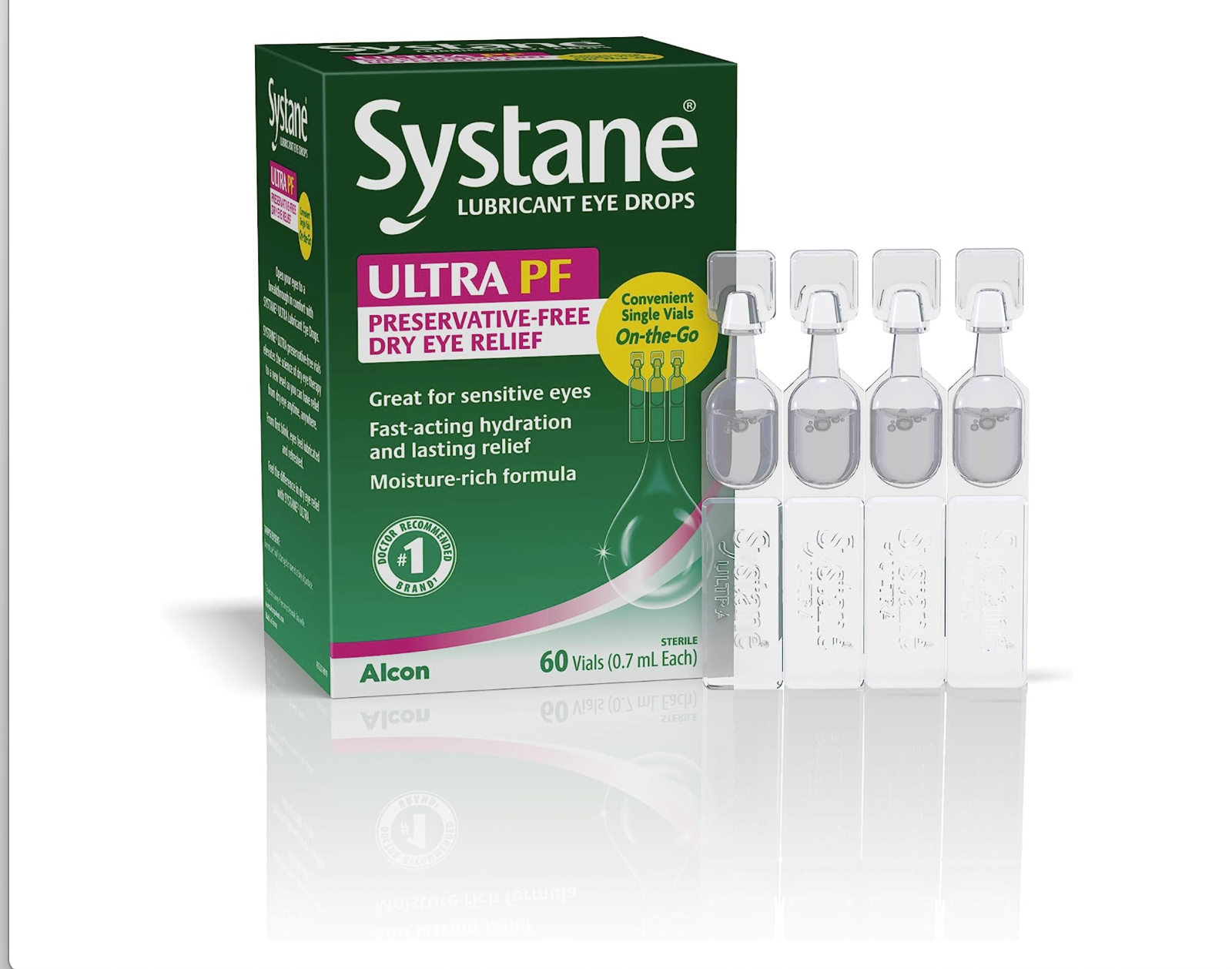 Systane Ultra PF Single-Use 0.7mL 60 Lubricant Eye Drops Vials EXP ...