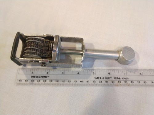 Vintage Price Stamper AAA 5 Band with Rubber Foot and Ink Pad | eBay