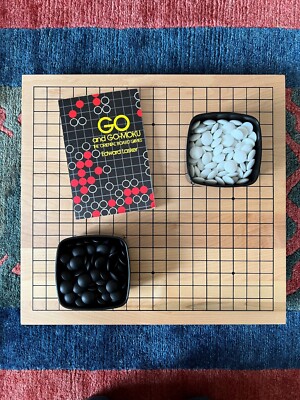Japanese Go Game Go Board and Go Stone Set aand Book | eBay