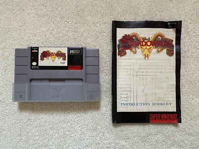 Shadowrun Super Nintendo SNES Game with Game Manual And Protector ...