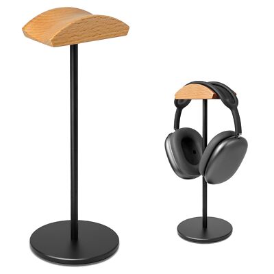 Headphone Stand for Desk Gaming Headset Holder Wooden Plate Aluminum ...