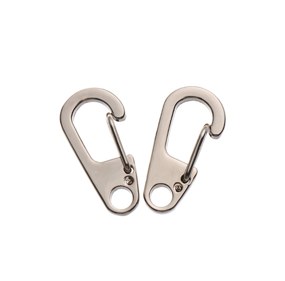 10Pcs D Carabiner D-Ring Key Chain Spring Clips Mini Aluminium Alloy ...