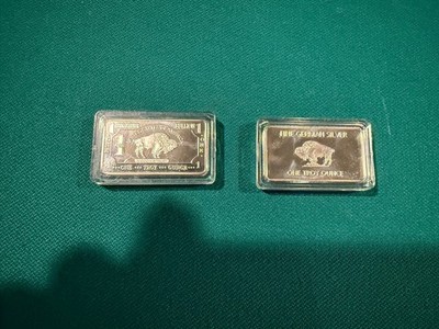 9 - 1 Oz One Troy Ounce Usa American Buffalo .999 Fine German Silver ...