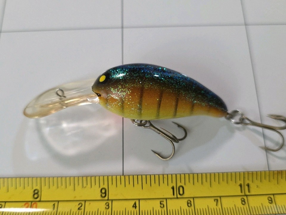 VINTAGE NORMAN MIDDLE N FISHING LURE BUMBLE BEE GELCOAT | eBay