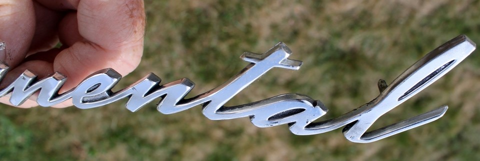 1960s Lincoln Continental Aluminum Script Emblem OEM | eBay