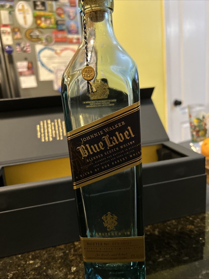 Johnnie Walker Blue Label 750 mL Box and Bottle Collection | eBay