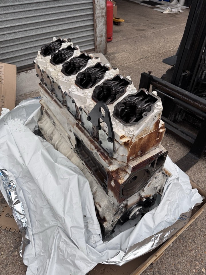 MAN Marine R6-800 D2876LE423 Engine Block *Seized* Good Cylinder Heads ...